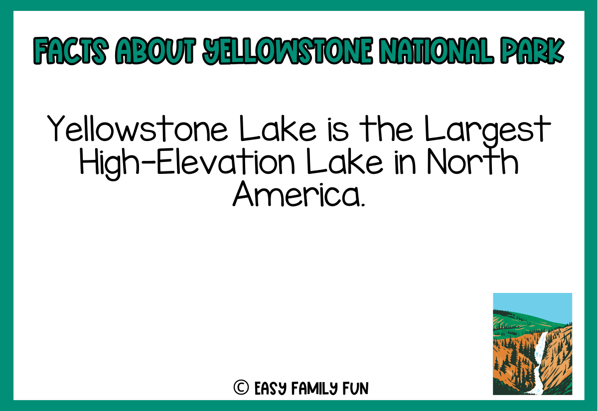 Facts About Yellowstone National Park - Easy Family Fun- Print-and-Play ...