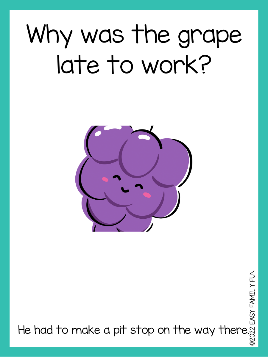 Grape Jokes - Easy Family Fun- Games, Trivia, and Jokes