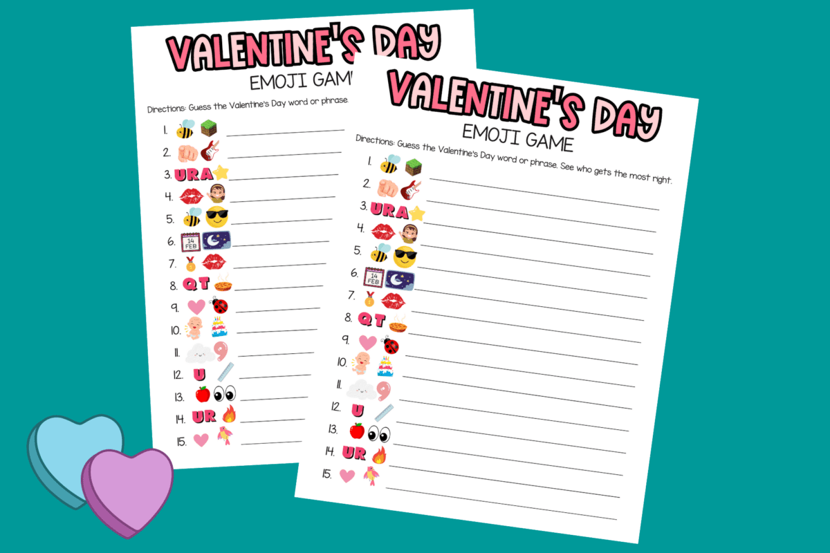 Valentine’s Emoji Game Printable For All Ages [Free Download] - Easy ...