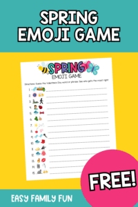 Spring Emoji Game Printable For All Ages [Free Download] - Easy Family ...