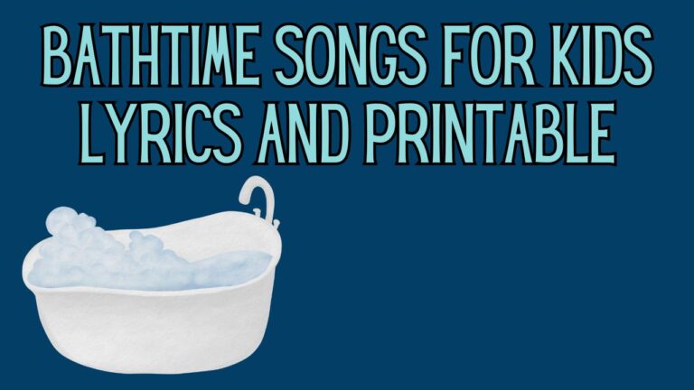 Sing and Splash Bathtime Songs for Kids [Lyrics and Printables] - Easy ...