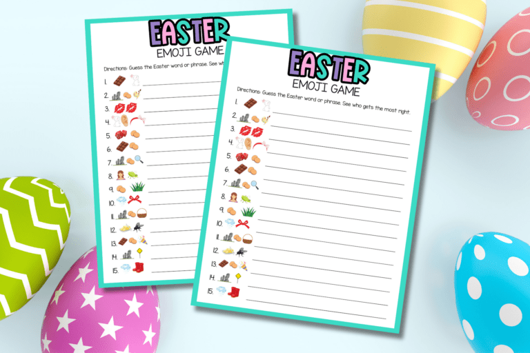 Easter Emoji Printable Game for all ages [Free Download] - Easy Family ...