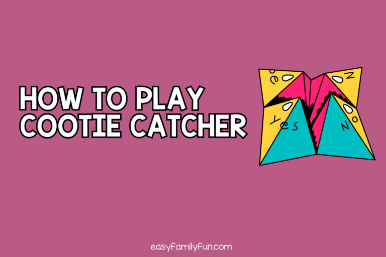 How to Play Cootie Catcher [Free Blank Template] - Easy Family Fun ...