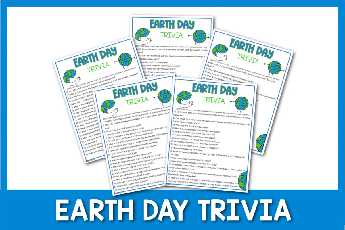 62 Best Earth Day Trivia Questions - Easy Family Fun- Games, Trivia ...