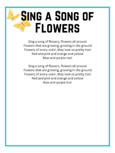 Springtime Songs for kids - Easy Family Fun- Print-and-Play Family Fun Hub
