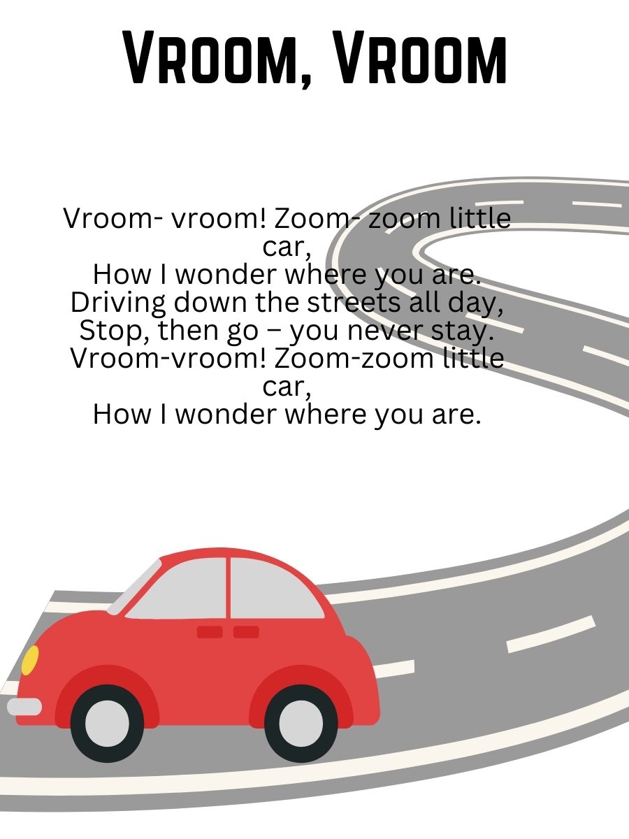 Car Songs for Kids [Plus Free Lyric Printable] - Easy Family Fun- Print ...