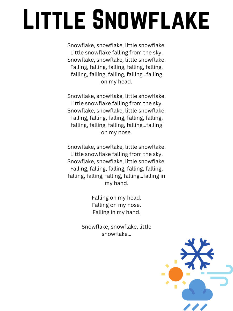 Weather Songs For Kids [Lyrics and Printable] - Easy Family Fun- Games ...